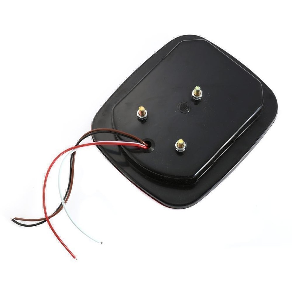 2x Rear LED Submersible Square Trailer Tail Lights Kit Boat Truck ...