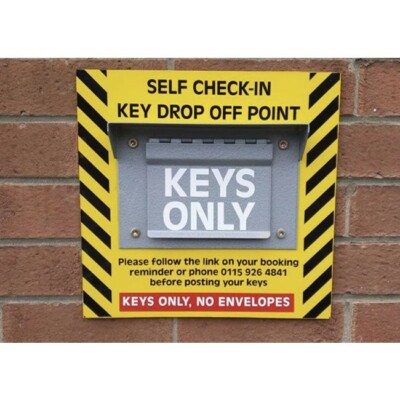 Personalised Customer Key Drop Box Wall Sign Indoor & Outdoor Use 10MM ...