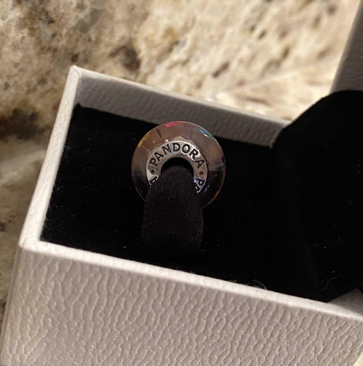 Pandora Authentic Hawaii Exclusive Lei Flower hibiscus Murano Charm ...