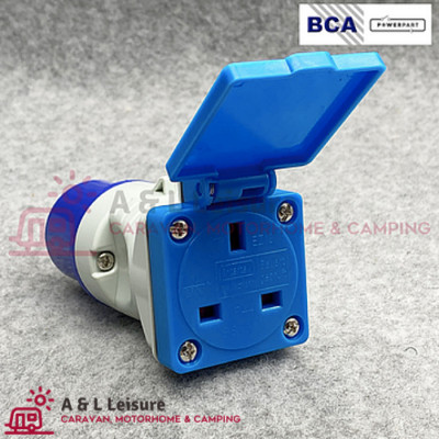 16A Plug -13A Socket Generator / Caravan Hook Up Adaptor Converter ...