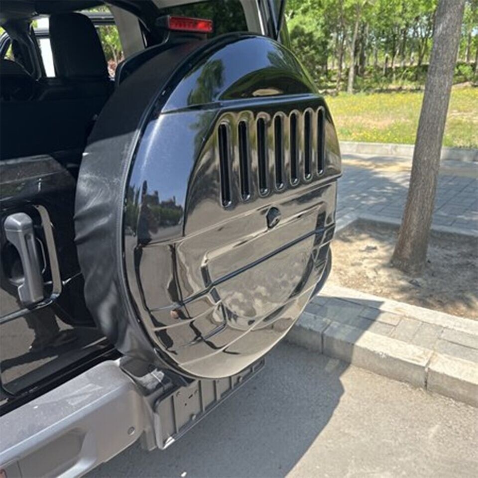 For Jeep Wrangler JL 4D 2018-2023 Santorini Black Rear Spare Tire Tyre ...