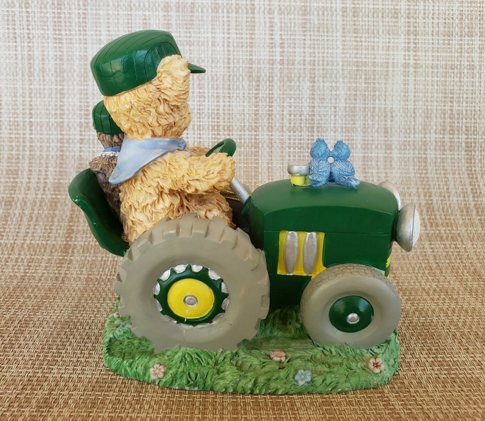 BAINBRIDGE BEARS COLLECTION "Friendship Farm" Tractor Figurine Carlton ...