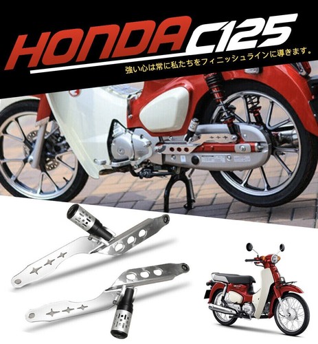 REAR FOOT PEGS STEP REST PASSENGER SET FOR HONDA SUPER CUB C125 125 18 ...