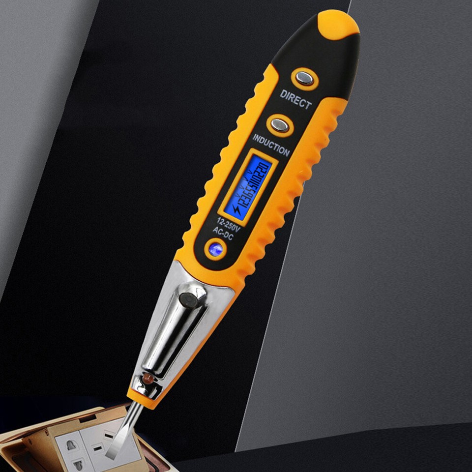 Voltage Electric Tester Volt Detector Test Pen AC DC Non-Contact Sensor ...