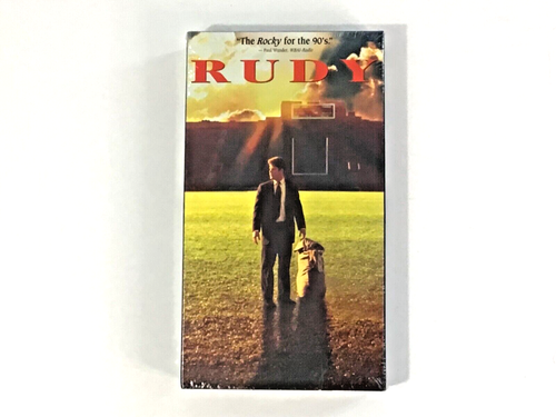 Vintage Rudy VHS Tape 1994 Movie Sean Astin Ned Beatty Charles Dutton ...