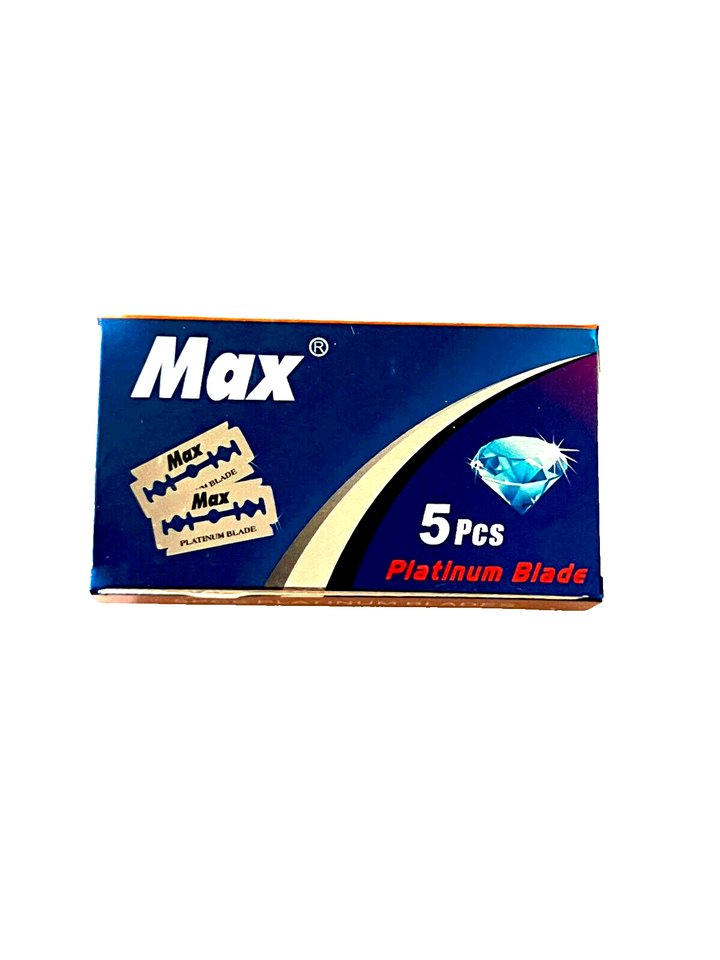 100pcs Max Platinum Double Edge Razor Blades Stainless Steel Barber ...