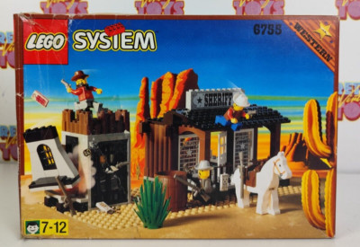 Lego System 6755 Far Wild West Western Sheriff's Lock-Up 100% New 1996 ...