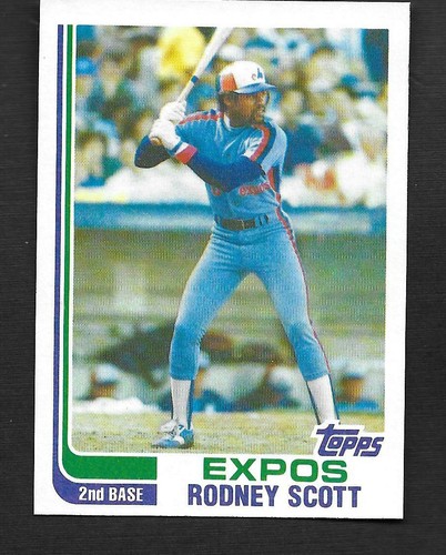 1982 TOPPS #259 Rodney Scott BLACKLESS ERROR EXPOS | eBay