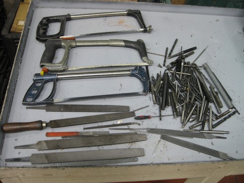 29T. Mixed Lot Assorted Hack Saws + Drill Bits + Files - MARYVILLE TN ...