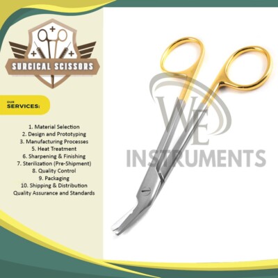 Angled Wire Cutting Scissors - Precision Finger Ring Scissors for ...