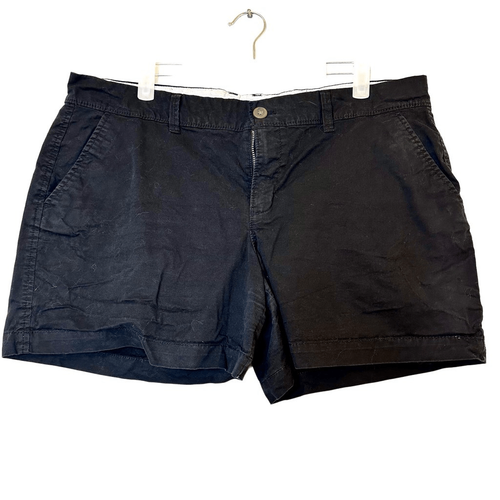 Old Navy Regular Flat Front Chino Shorts Black Size 12 | eBay