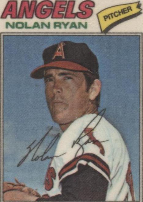 1977 Topps Baseball Patches Cloth Stickers - Nolan Ryan #40 Two Star ...