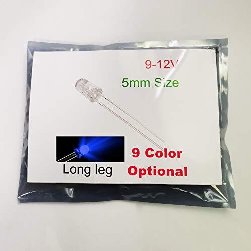 50pcs 12V 5mm Blue LED 9V - 12V Gauge Cluster Instrument Light Emitting ...