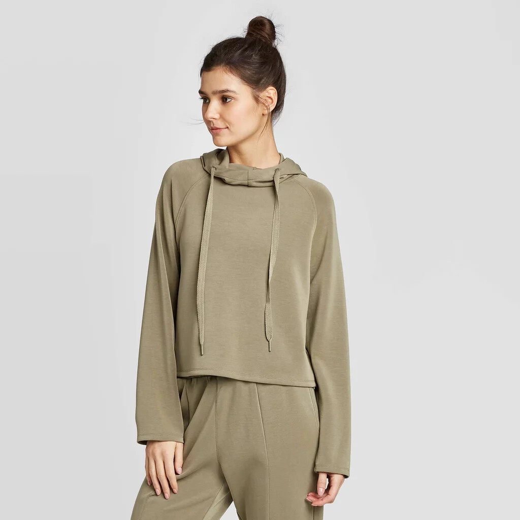 NWT JoyLab Joy Lab Women's Mushroom Slounge Sweatshirt Hoodie Hooded ...