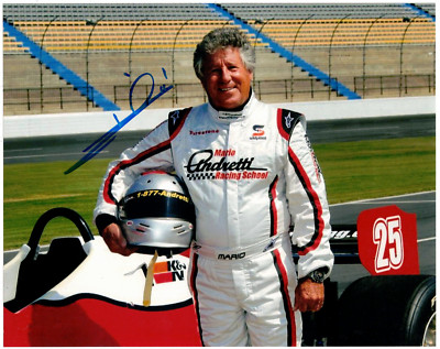 Mario Andretti Authentic Signed 8x10 Photo Autograph, Racing Legend | eBay