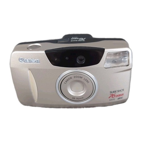 Canon Sure Shot Prima 76 Zoom 35mm Point & Shoot Film Camera TESTED ...