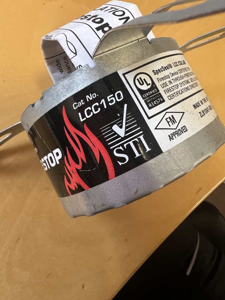 STI LCC150 Firestop Collar 1-1/2 In. for Plastic Pipe (QTY: 1) | eBay