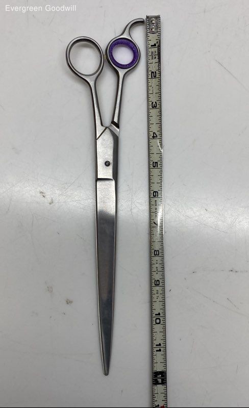 Two Pairs of Long Scissors - 6 ½ In. & 6 ¼ In. Blades W/ Carrying Case ...