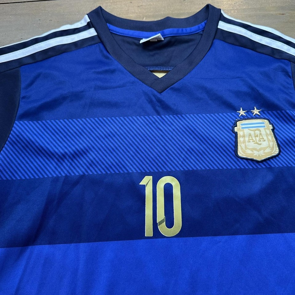 Argentina National Team Soccer Jersey Blue AFA Messi 10 Away Short ...