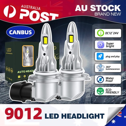 2pcs hir2 9012 Headlight globe Bulb Kit 6000k 12V 5500w PX22D DRL for ...