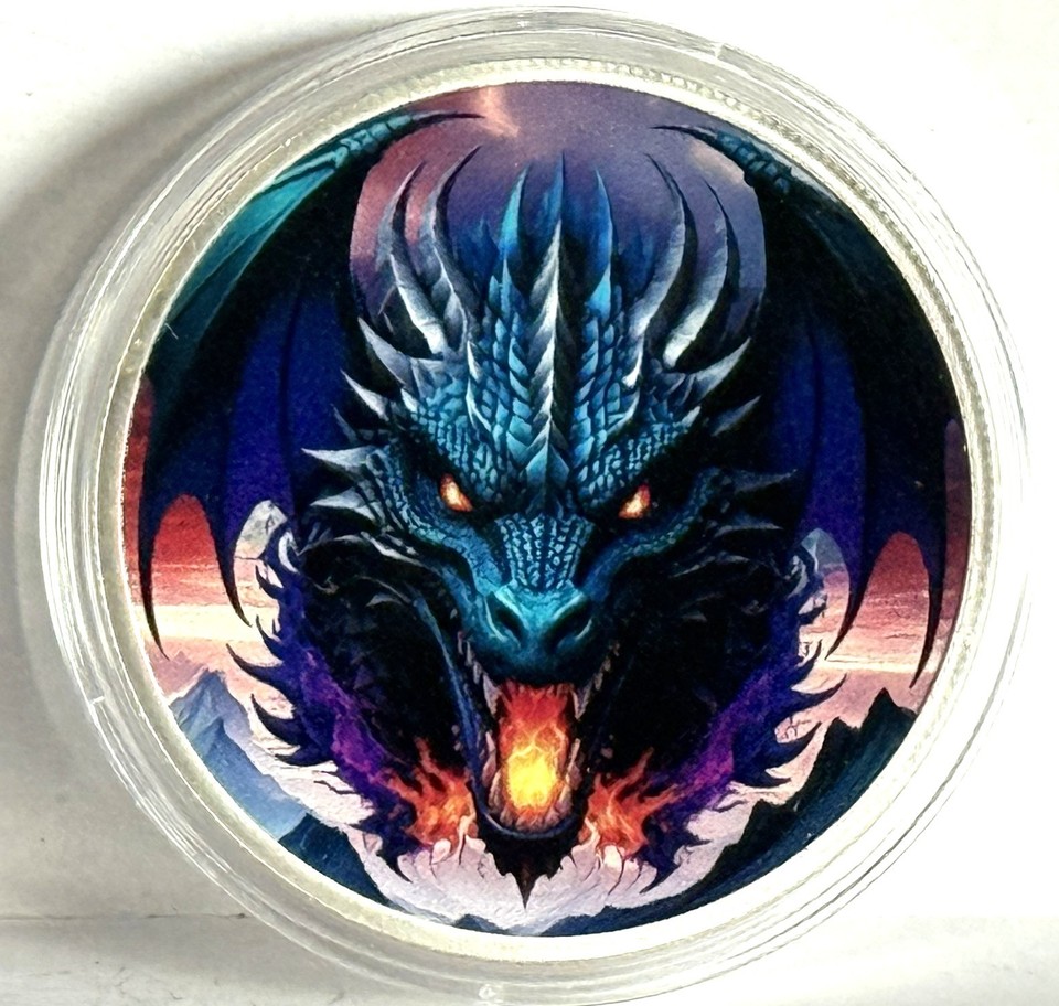 Hayleybug 1 oz Doomfire Dragon Silver Round Mintage of 15 w/ COA | eBay