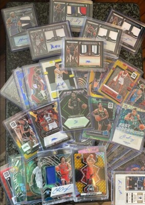 Sports Card Lot AUTOS JERESY RELICS NFL NBA MLB BLASTER BOX ROOKIES LOT ...