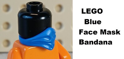 LEGO Face Mask Blue Good Guy Cowboy Gear Old West Doctor Protection ...