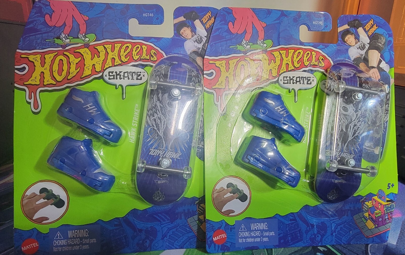 Hot Wheels Skate Tony Hawk Treasure Hunt Hawk Strike Rare Fingerboard ...