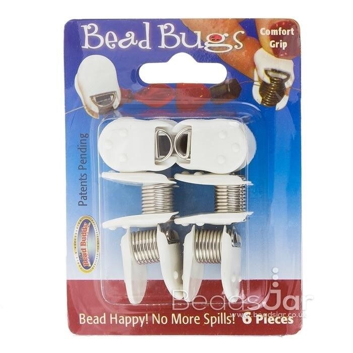 6 Regular Bead Bugs with Comfort Grips to Hold Beads in Place While ...