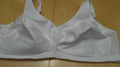 Glamorise 1005 Magic Lift Full-Figure Support Bra size 48C white NEW | eBay