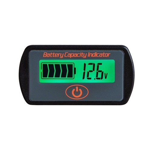Battery Capacity Indicator Battery Gauge Fits 12V-96V Lead-Acid ...
