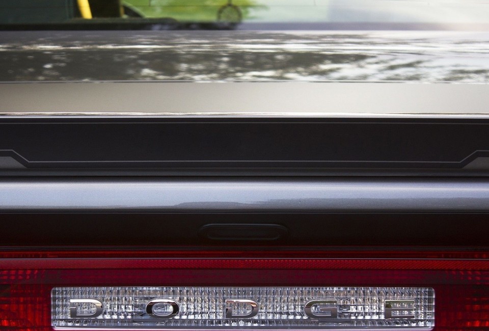 Spoiler Decal Style 3 Black Matte Vinyl Graphics fits Dodge Challenger ...