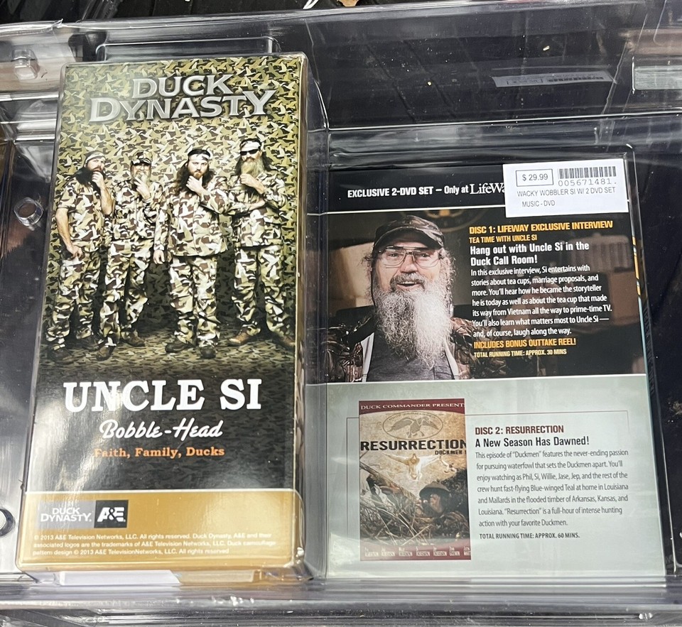 DUCK DYNASTY "Uncle Si" WACKY WOBBLER Bobble-Head Figure Gift Set ...