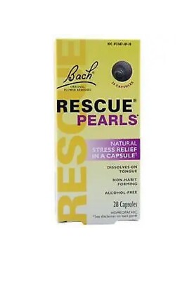 Bach Remedies Rescue Pearls 28 caps Natural | eBay