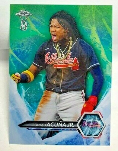 Ronald Acuna Jr. 2021 Topps Chrome Ben Baller Icy Insert #I-3 - Atlanta Braves | eBay