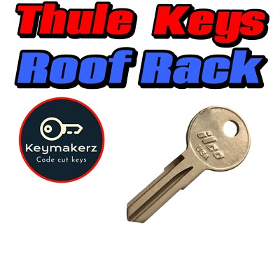 Thule Roof Rack Keys Replacement Spare Key Made Cut to Code 2802T-2982T ...