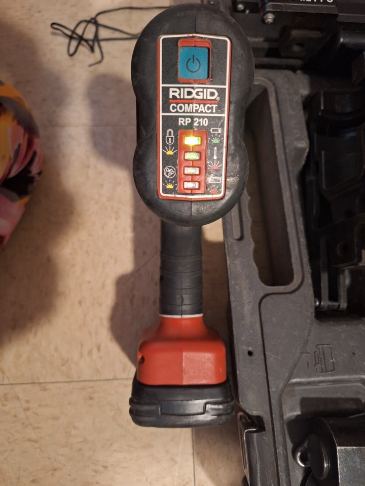 rigid rp210 press frame tool kit- with 5 Jaws, 2 batteries &1 charger ...