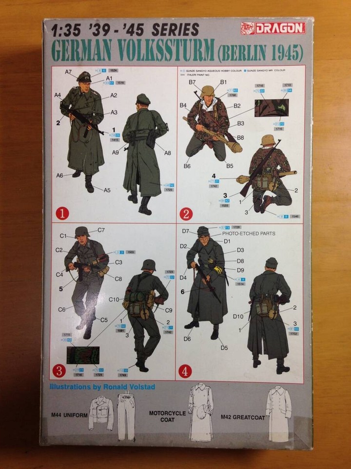 DRAGON 1/35 GERMAN VOLKSTURM (BERLIN 1945) 6020 DRAGON German National ...