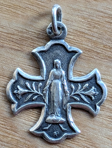 PRETTY FRENCH SILVER CROSS CRUCIFIX EARLY XX th. C. | eBay