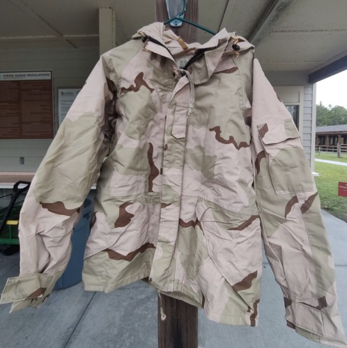 US Military Goretex ECWCS Cold Weather Parka Jacket Desert Camo Medium ...