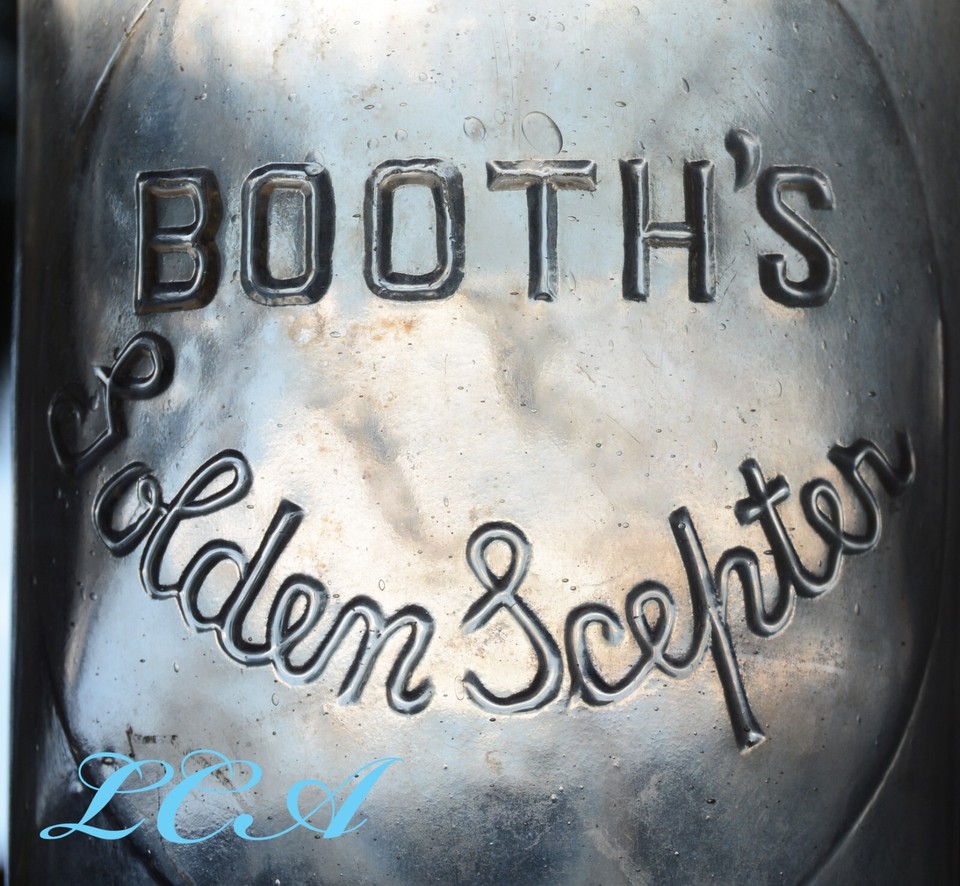 RARE antique BUTTE MONTANA whiskey bottle BOOTH'S GOLDEN SCEPTER quart ...