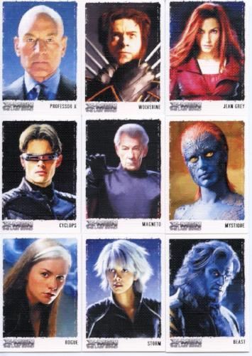 X-Men: The Last Stand Movie Art & Images of the X-Men Chase Card Set 9 ...