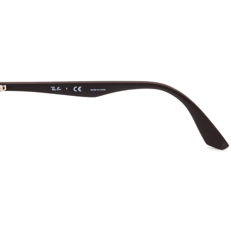 Ray-Ban Eyeglasses RB 7047 5451 Matte Brown Square Frame 56[]17 145 | eBay