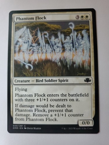 MTG Magic The Gathering Card Phantom Flock Creature Bird Soldier Spirit ...