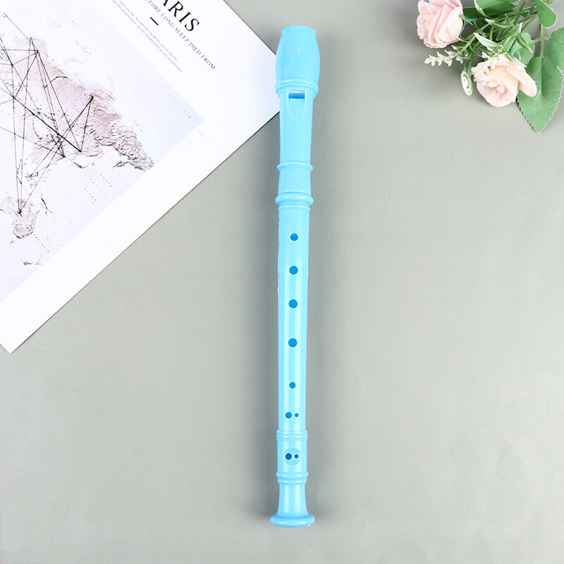 8 Holes Plastic Recorder Long Flute Woodwind Instrument Colorful ...