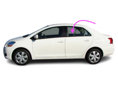 Fits : 2007-2012 Toyota Yaris 4D Sedan Left Rear Driver Side Door ...