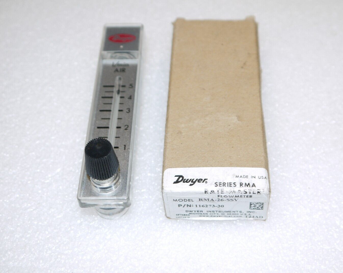 Dwyer RMA-26-SSV Rate-Master Flowmeter 0.5-5 LPM Air 116273-30 New | eBay