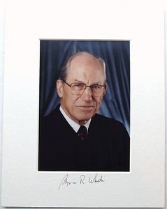 Associate Justice Byron White Autograph Appointed 1962 - 1993 Supreme ...