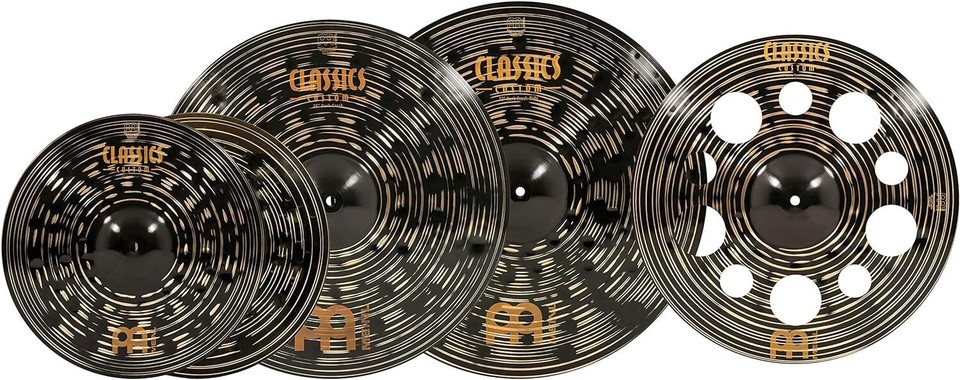 Meinl Cymbals Classics Custom Dark Set 15/20/22''+18'' Trash free - New ...