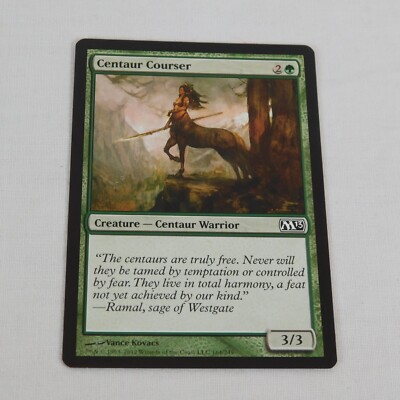 Centaur Courser MTG 2012 Green Creature Centaur Warrior 164/249 Magic ...